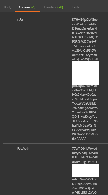 Access SharePoint Online REST API Via Postman With User Context